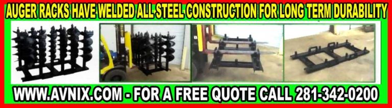 Auger Racks Keeps Augers Easy To Store, Locate & Prevent Damage