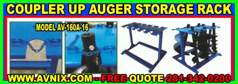 Auger Racks Keeps Augers Easy To Store, Locate & Prevent Damage