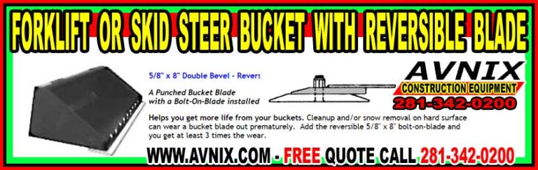 Reversible Forklift Or Skid Steer Bucket Cutting Edge Replacement Blade