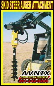 Auger Attachment For Skid-Steer Loaders, Telehandlers & Forklifts
