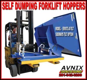 Self Dumping Forklift Hoppers For Sale Factory Direct Guarantees Low Price